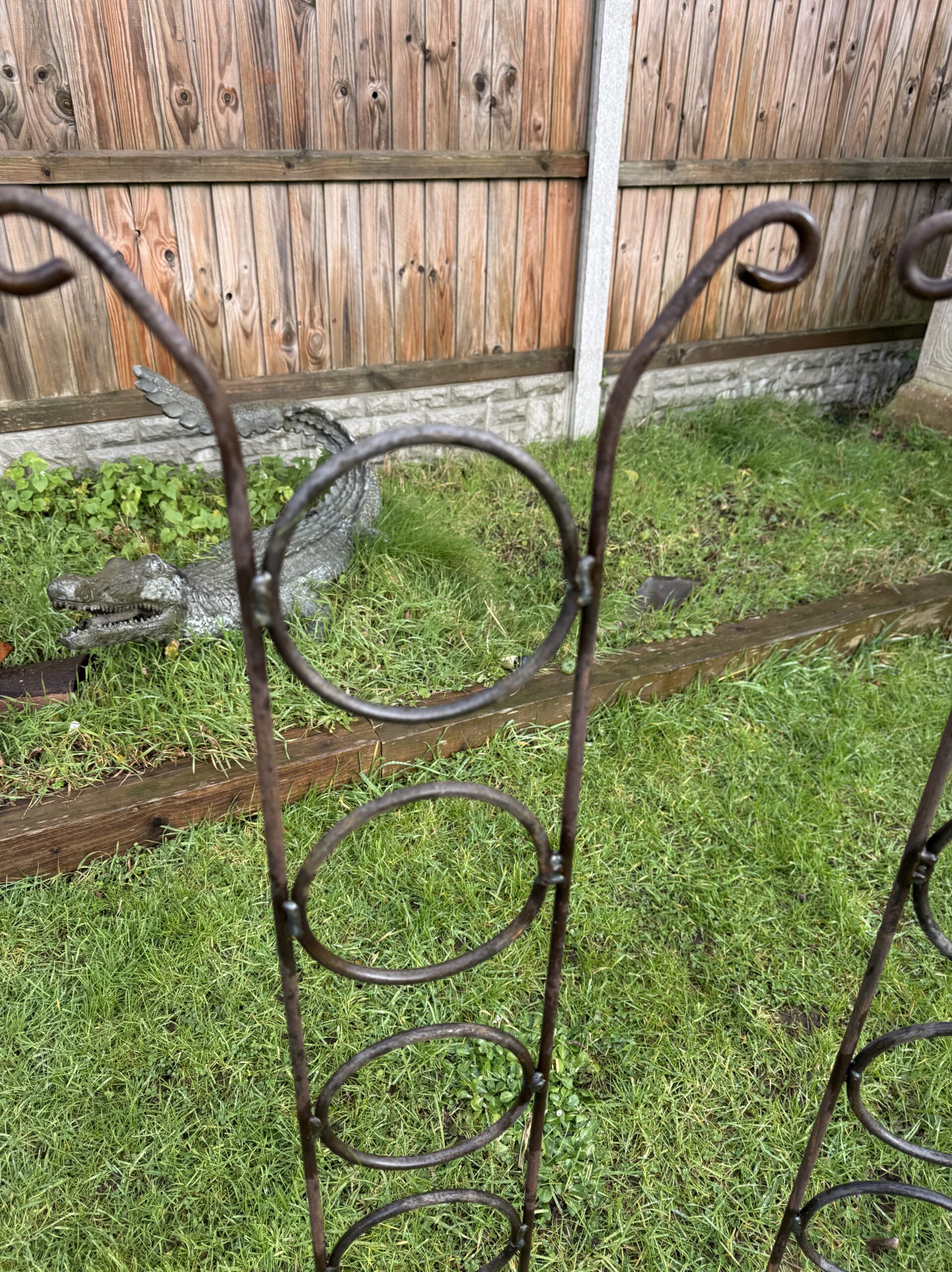 Set of 3 rustic plant supports 00104 - J&L Garden Ornaments