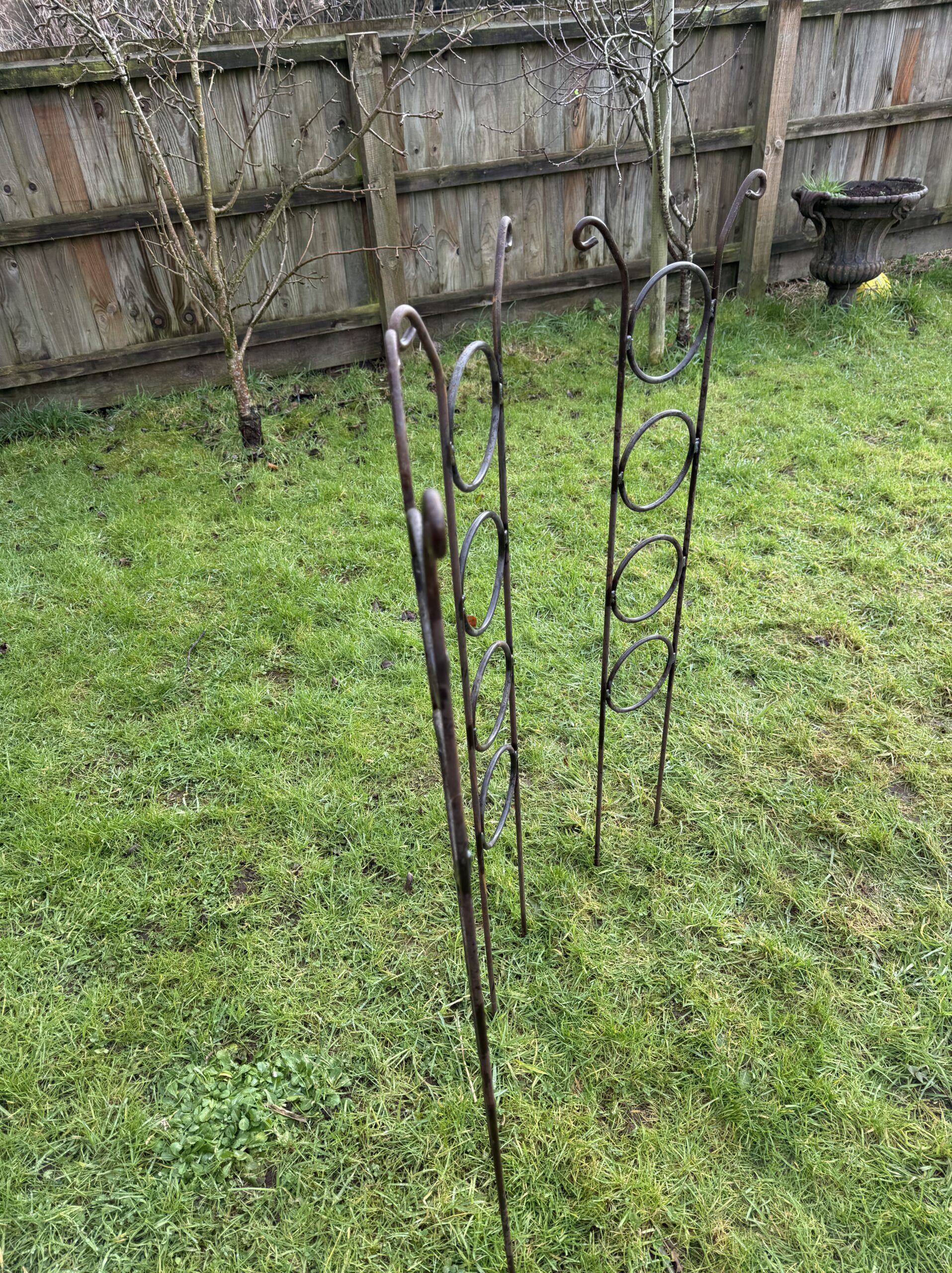 Set of 3 rustic plant supports 00104 - J&L Garden Ornaments