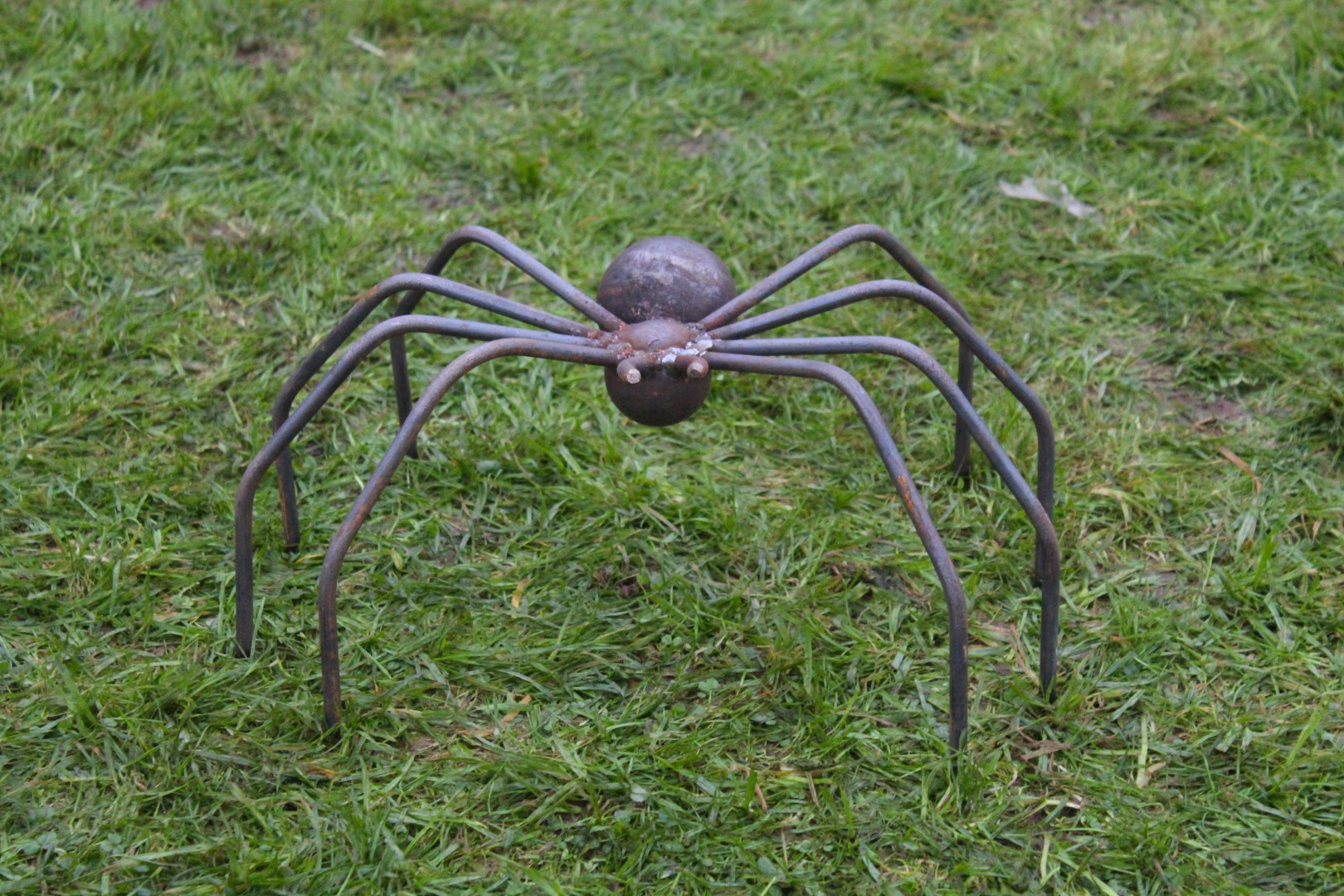 Solid Steel Spider 0070 - J&L Garden Ornaments