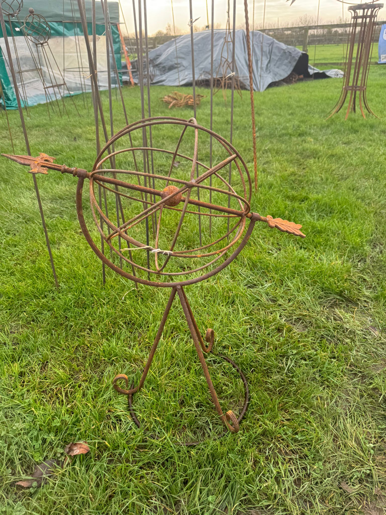 Small Armillary Garden Ornament 0089 - J&L Garden Ornaments